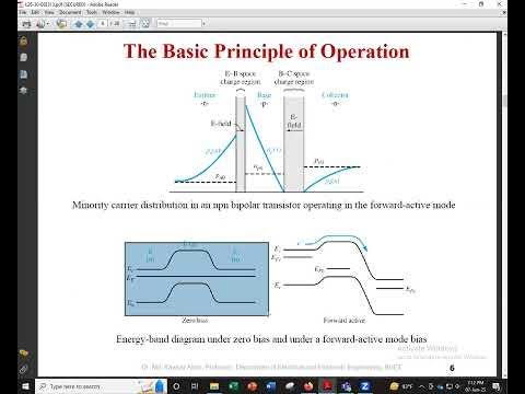 BJT Band diagram & minority carrier distribution - YouTube