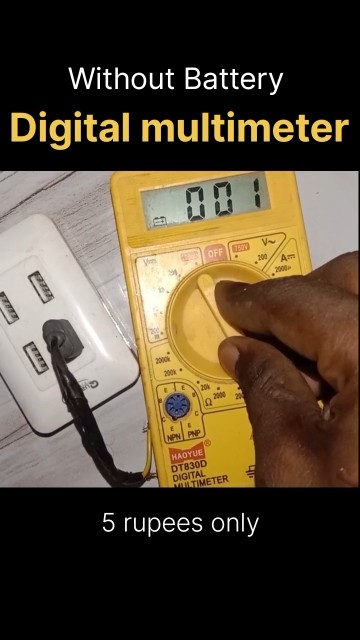 Without Battery Digital multimeter #shorts #shortvideo #shortsfeed # ...