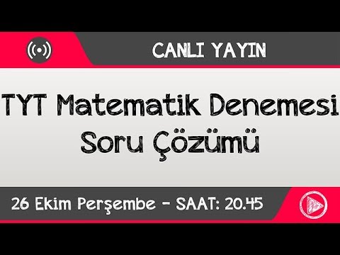TYT Matematik Denemesi Soru Çözümü