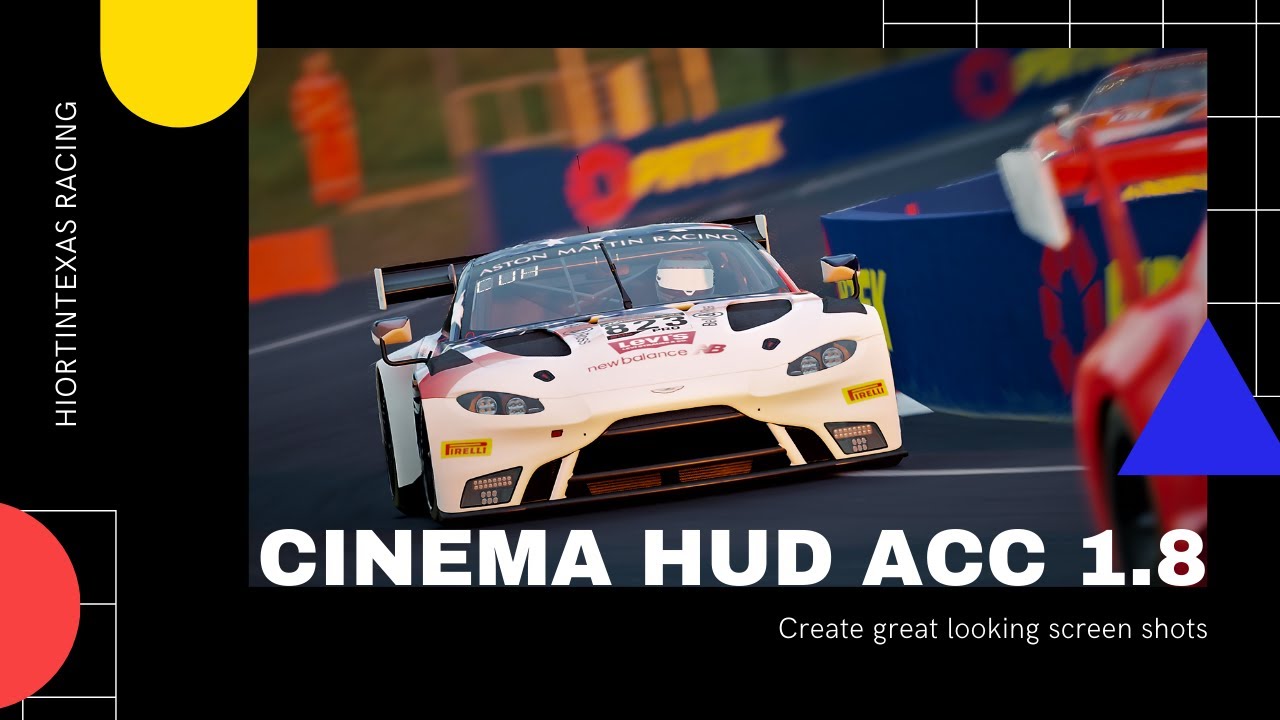 How to use ACC Cinema HUD in 1.8 release - YouTube