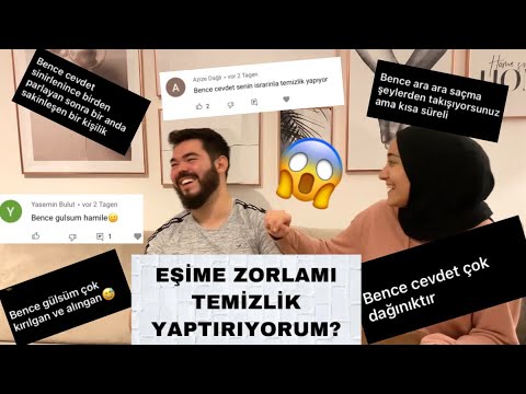 EŞİME ZORLAMI TEMİZLİK YAPTIRIYORUM? | HAKKIMIZDAKİ VARSAYIMLARINIZ😱