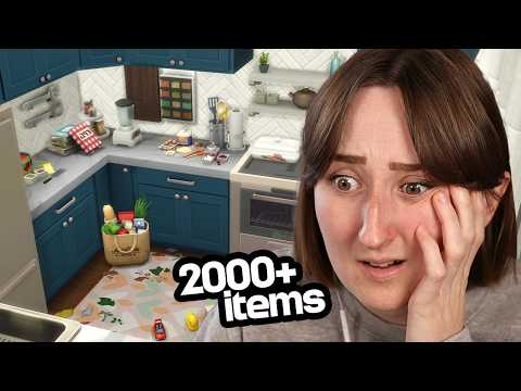 I built a house in The Sims using exactly *2,026 ITEMS*