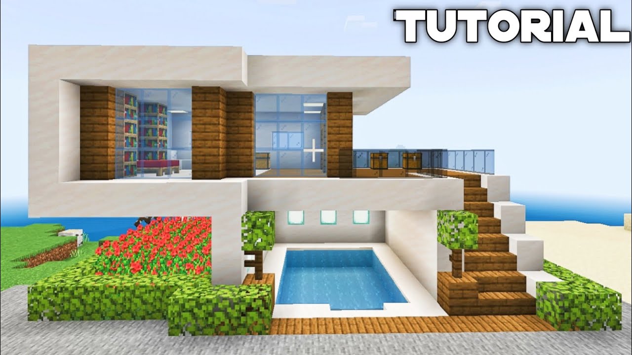 How to Build a VIP Modern House in Minecraft 🏠🏠 // #minecraft - YouTube