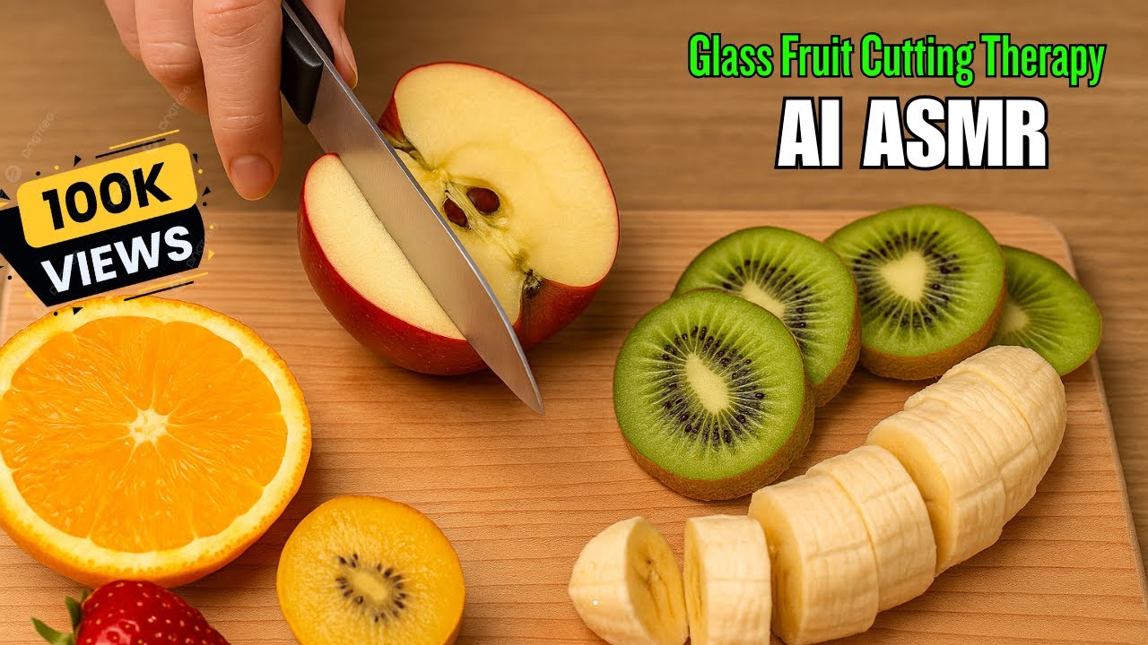 30 Minutes Ai Glass Fruit Cutting Sounds | Ultimate ASMR Relaxation ...