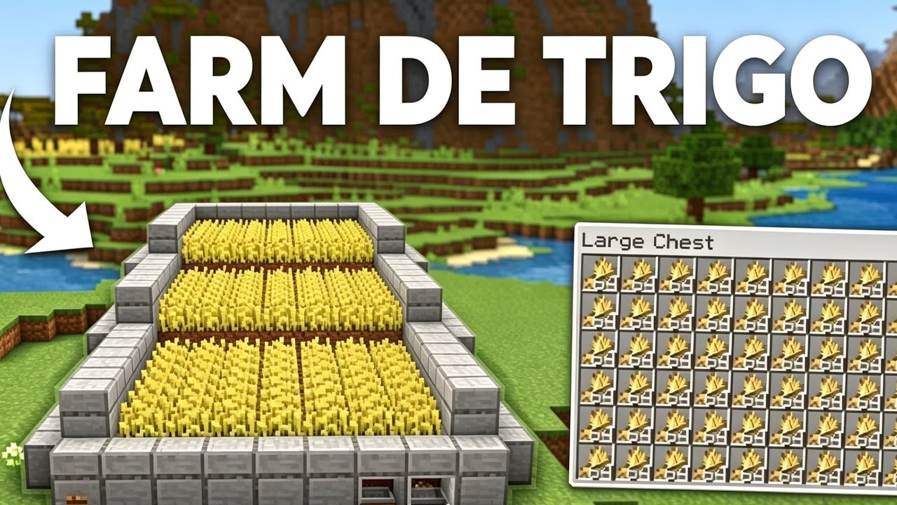 FARM de TRIGO para o MINECRAFT 1.21 - YouTube