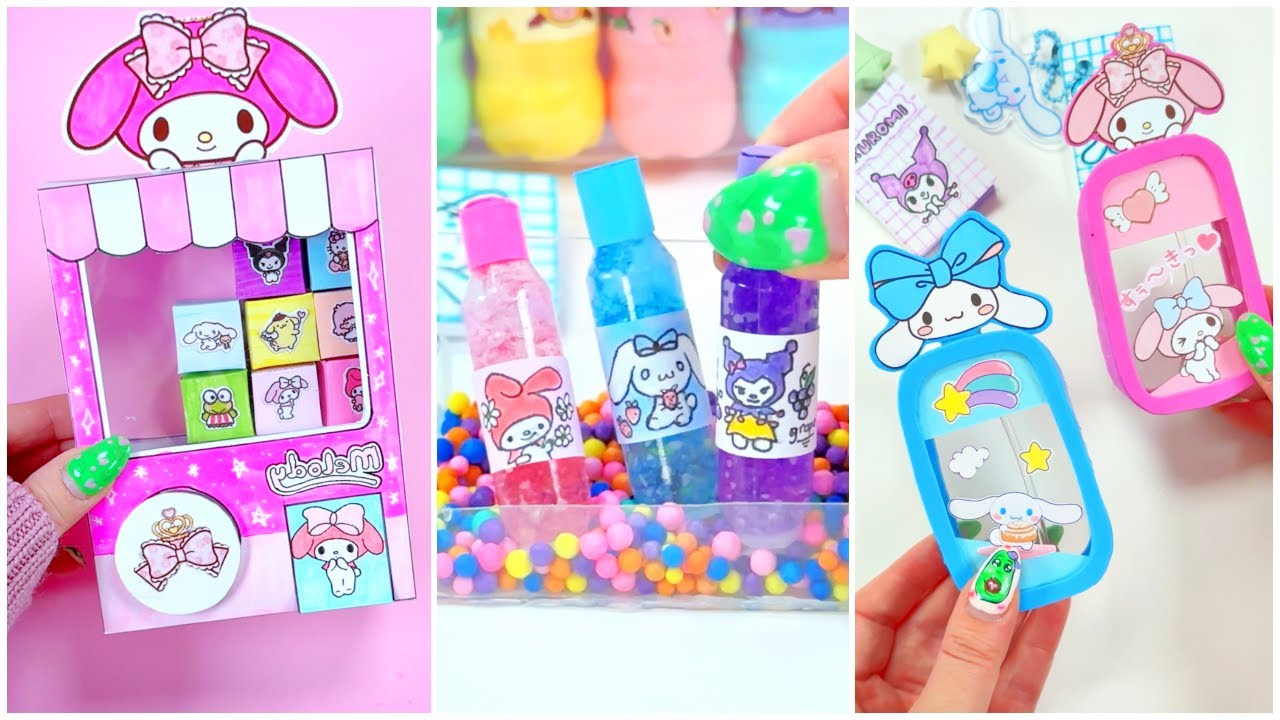 CUTE SANRIO CRAFT IDEAS - Easy Paper Crafts #diy #sanrio - YouTube