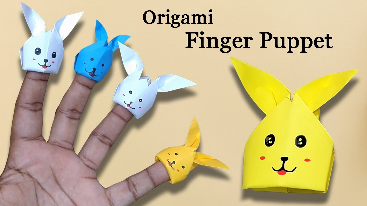 Finger Puppet - How to make DIY origami finger puppet easy (Tutorial ...