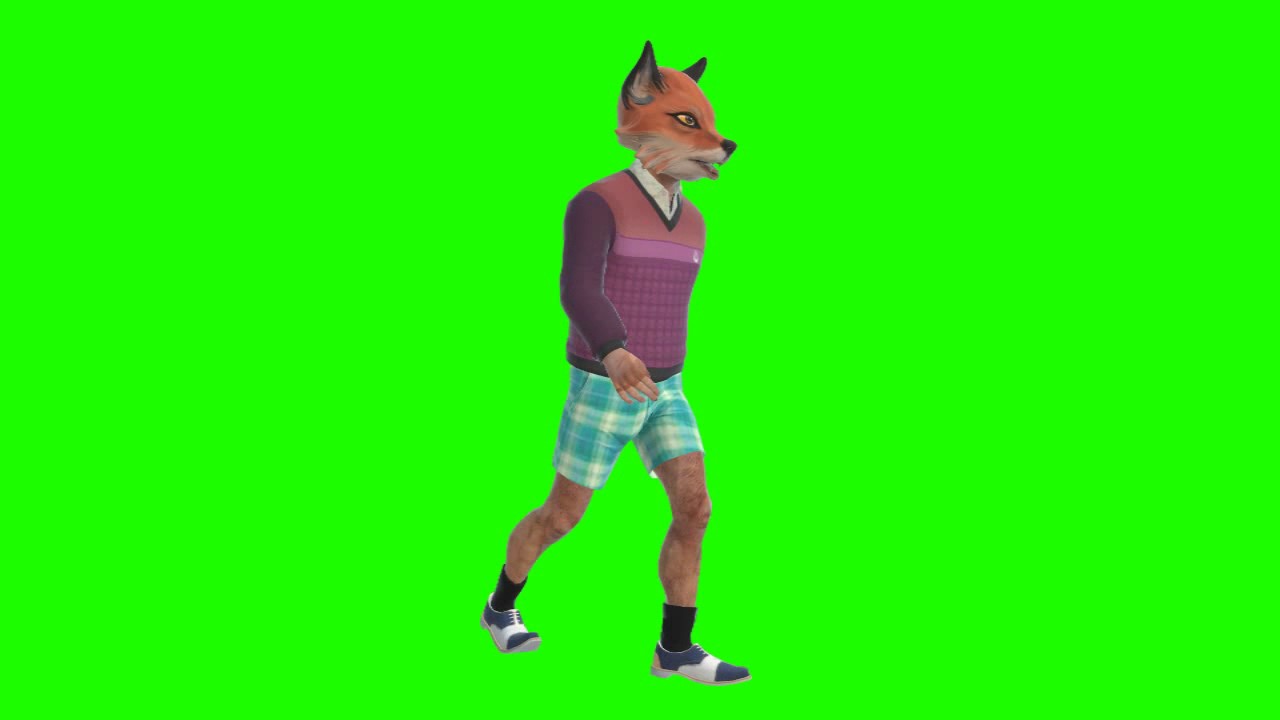 Trevor Philips fox mask animated left (gta 5) chroma - YouTube