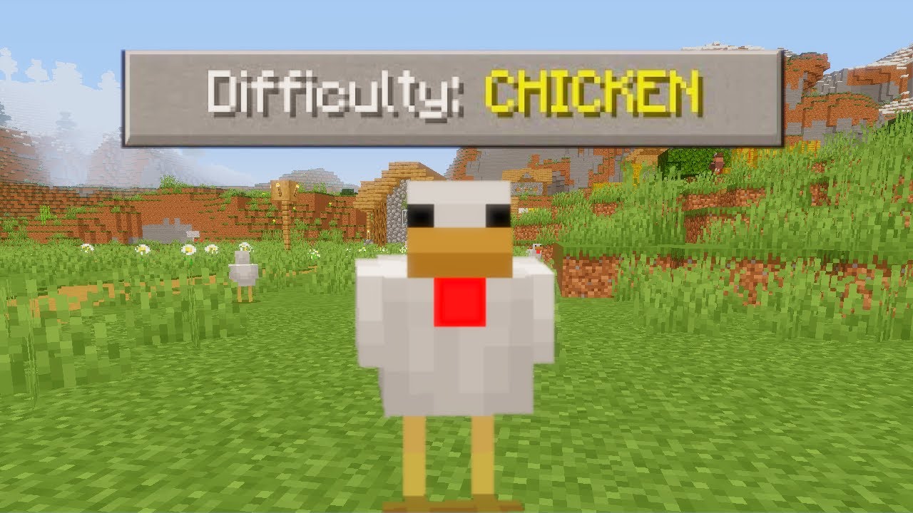 Playing Minecraft as a Chicken.. - YouTube