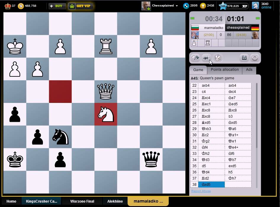Chesscube - Warzone Final 2012-07-07 for Channel Anniversary - 1 Year ...