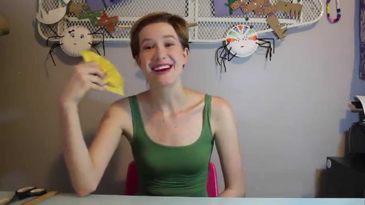 Popsicle Stick, Paper Fan Craft - YouTube