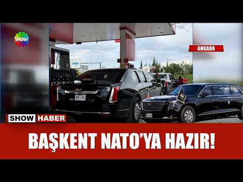Trump'ın konvoyu benzinlikte görüntülendi!