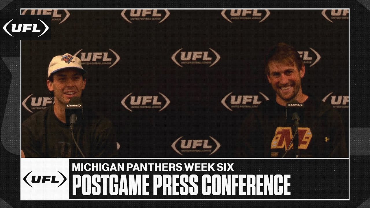 Michigan Panthers Week 6 postgame press conference | United Football ...