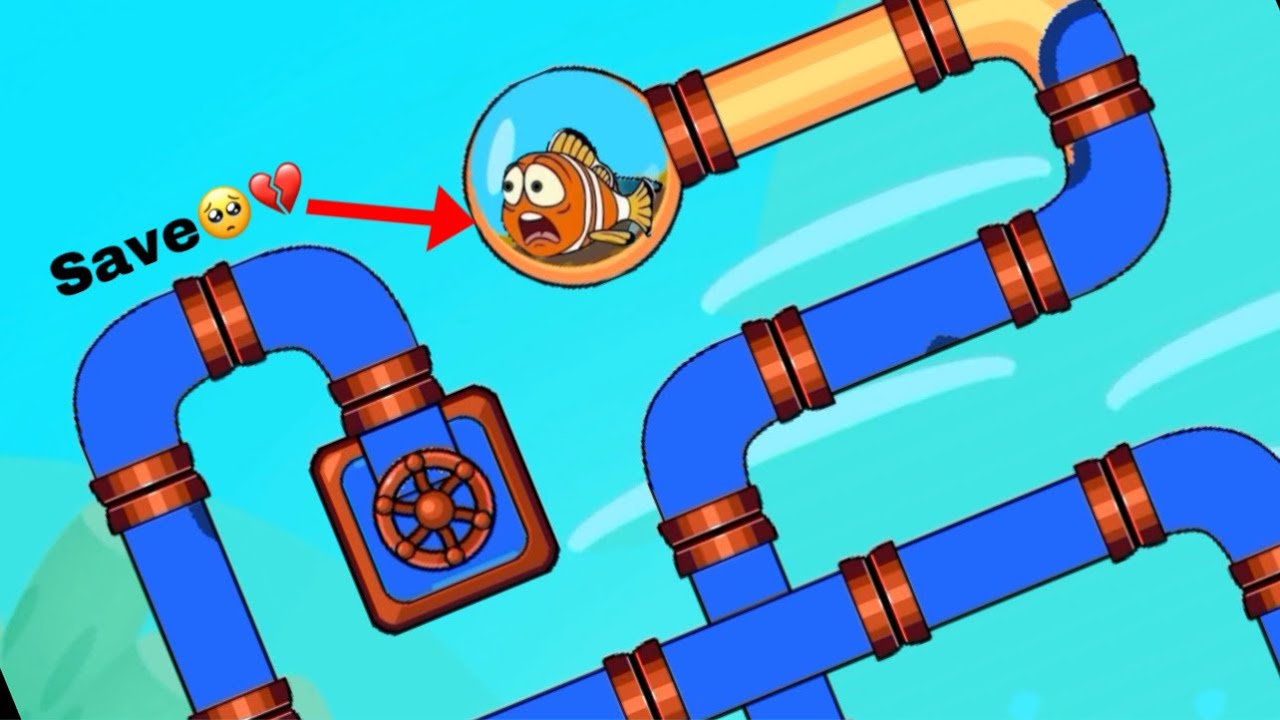 Save the fish || mini fish game || rescue the fish pull pin game || noob vs pro android fish ...