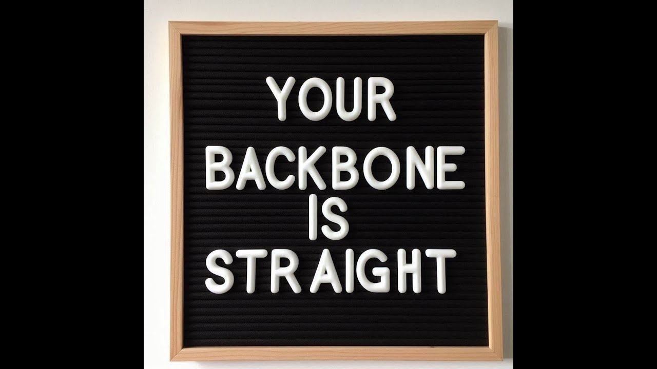 Your backbone is straight in the name of Jesus! God bless you and yours ...
