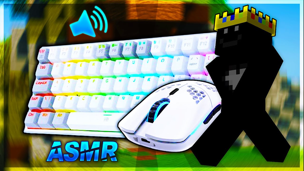 [4K/240FPS] Keyboard + Mouse Sounds ASMR | Pika Network Bedwars - YouTube