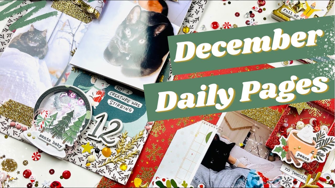 DECEMBER DAILY 2021 PAGES PROCESS VIDEO!!! - YouTube