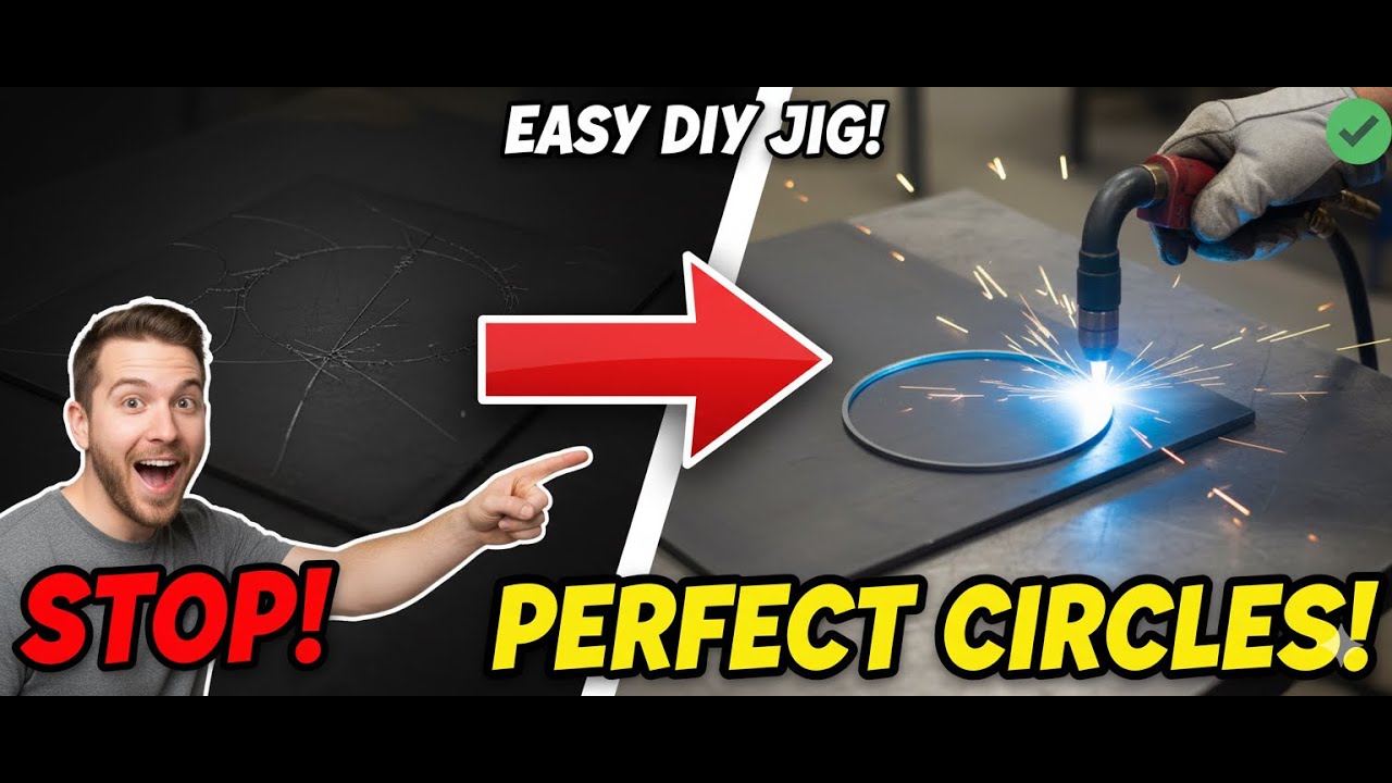 How to Cut PERFECT Circles With a Plasma Cutter (Easy DIY Jig) - YouTube
