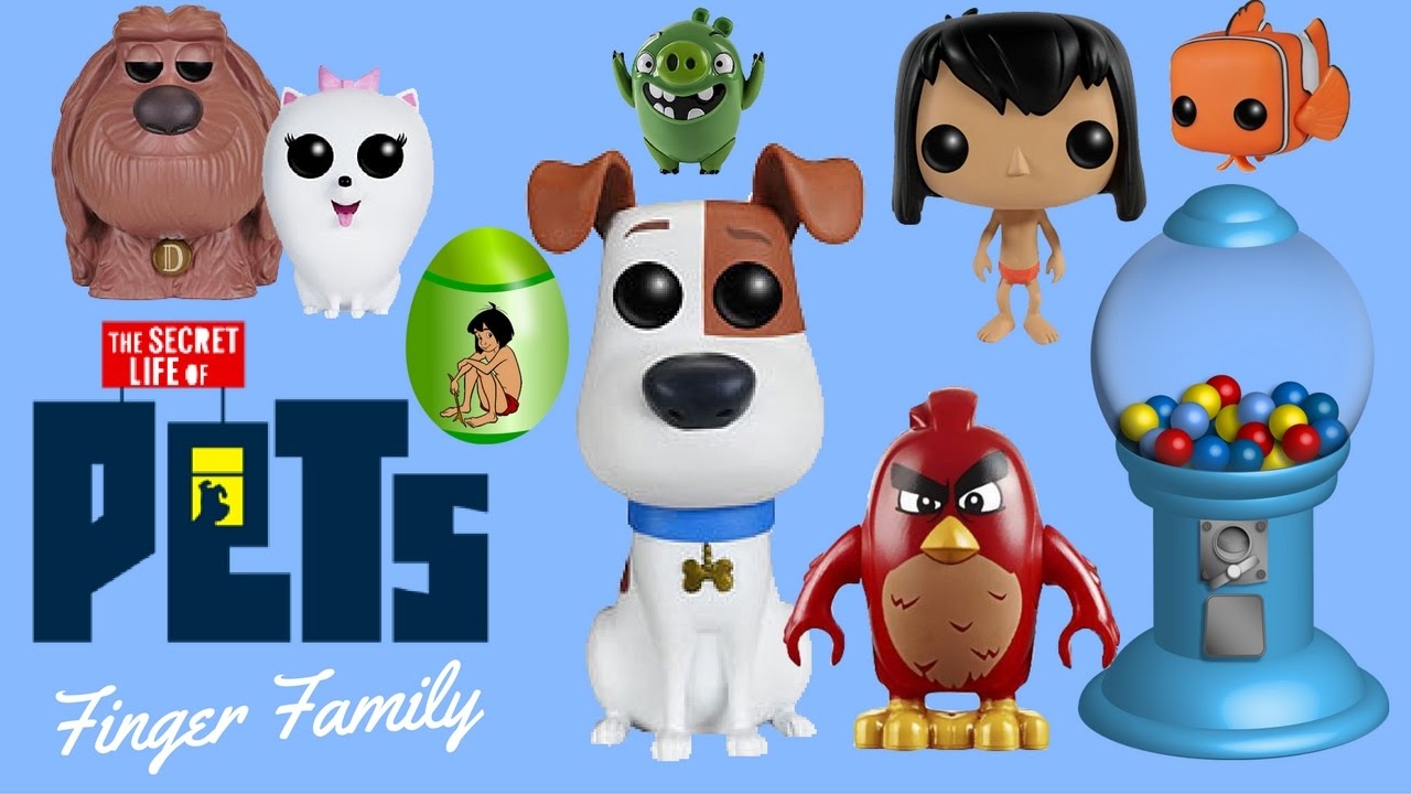 The Secret Life Of Pets Toys Finger Family Song | Chhota Bheem, Dory ...