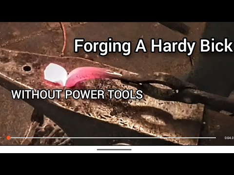 Mini Horn For The Anvil - -How To Forge A Hardy Bick Without Power ...