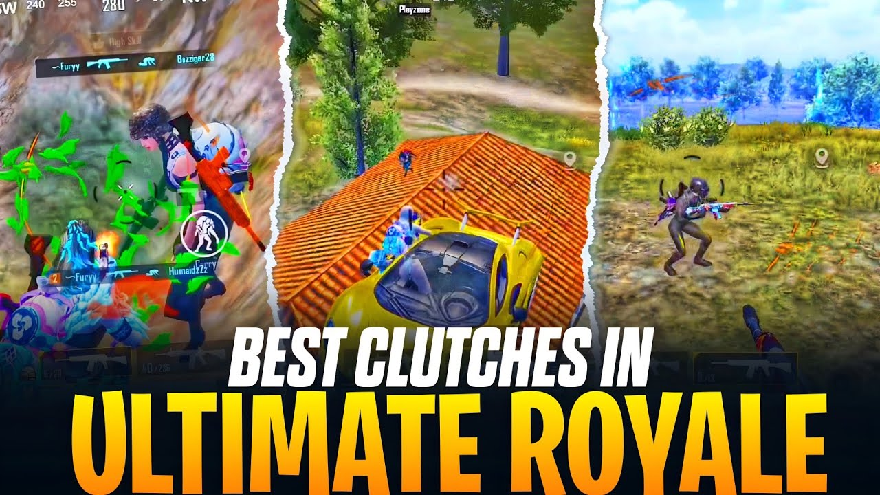 Ultimate Royale Best Clutches!! VS Streamer's & High Tier Classic's 1v4 ...