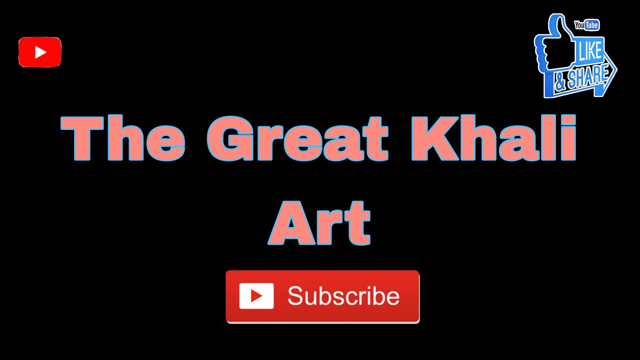 The Great Khali Drawing 👌 - YouTube