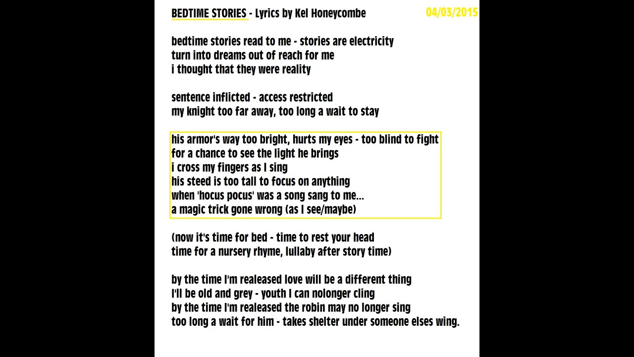 181. Bedtime Stories - Kel Honeycombe & Sam Folino - YouTube