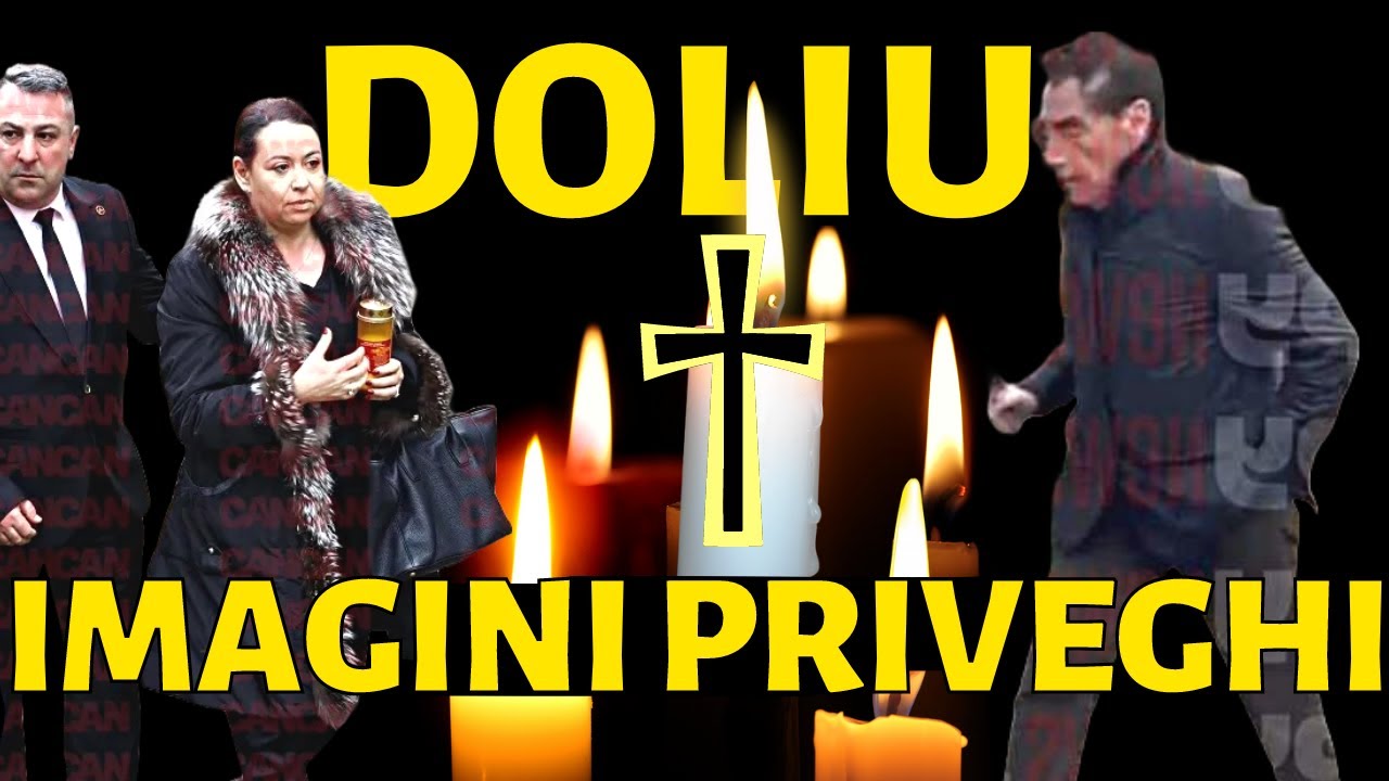 PRIMELE IMAGINI DE LA PRIVEGHI!! Petre Roman a venit sa-i lase flori ...