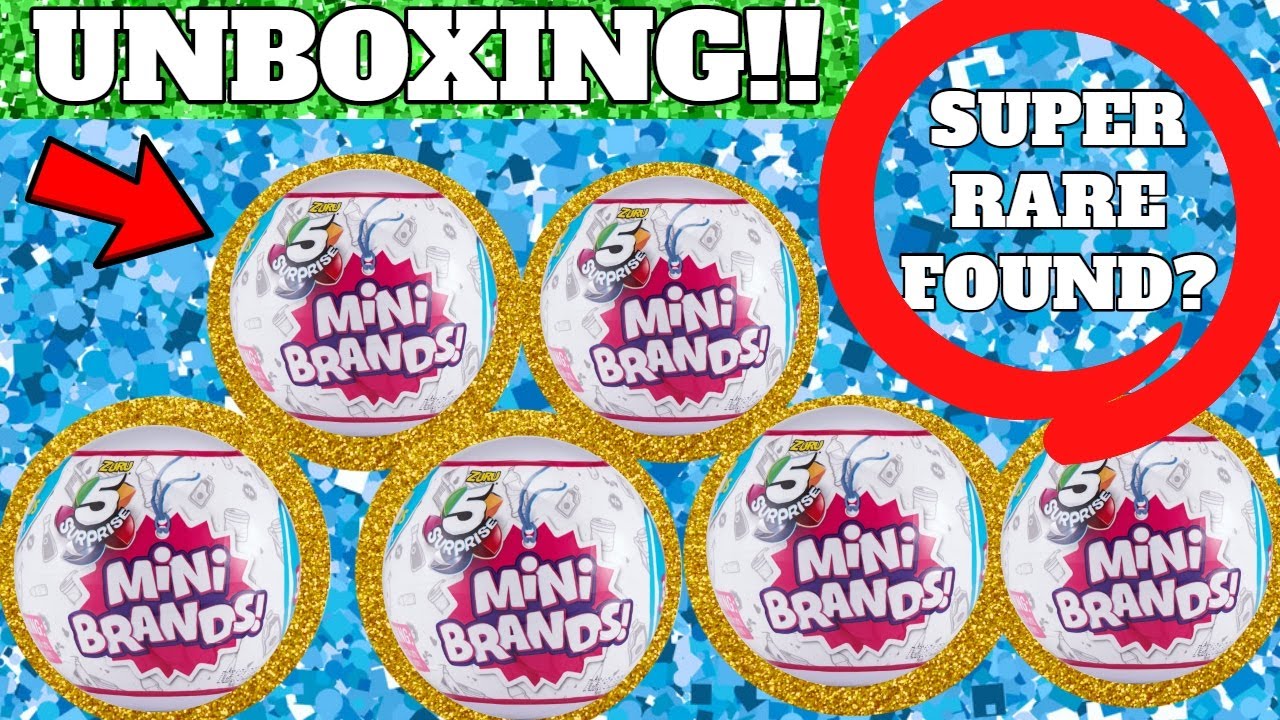 UNBOXING Mini Brands Series 1 Blind Bag Opening Super Rare Found? - YouTube
