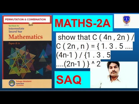 show that C ( 4n , 2n ) / C ( 2n , n ) = { 1. 3 . 5 .... (4n-1 ) / {1 . 3 . 5 ....(2n-1 ) } ^ 2 ...
