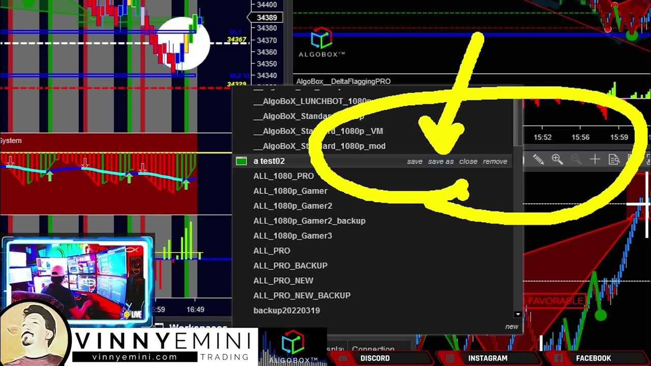 8 - EMPEZANDO 🔴 Paso 6 -Trabajando con WORKSPACES para NinjaTrader & AlgoBox - YouTube