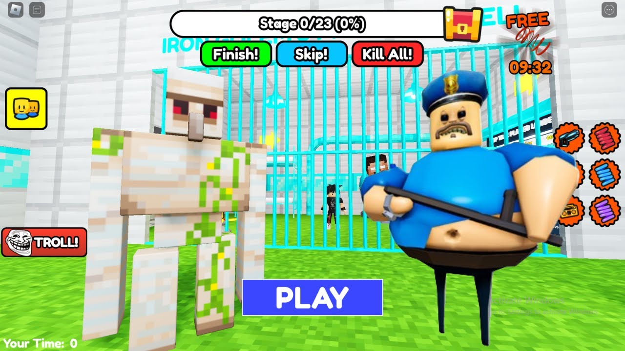 IRON GOLEM'S PRISON RUN! (Obby) - YouTube