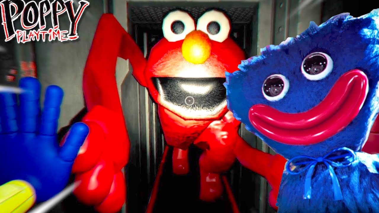 ELMO A PRIS LA PLACE DE HUGGY WUGGY ET ÇA FAIT PEUR ! Poppy Playtime ...