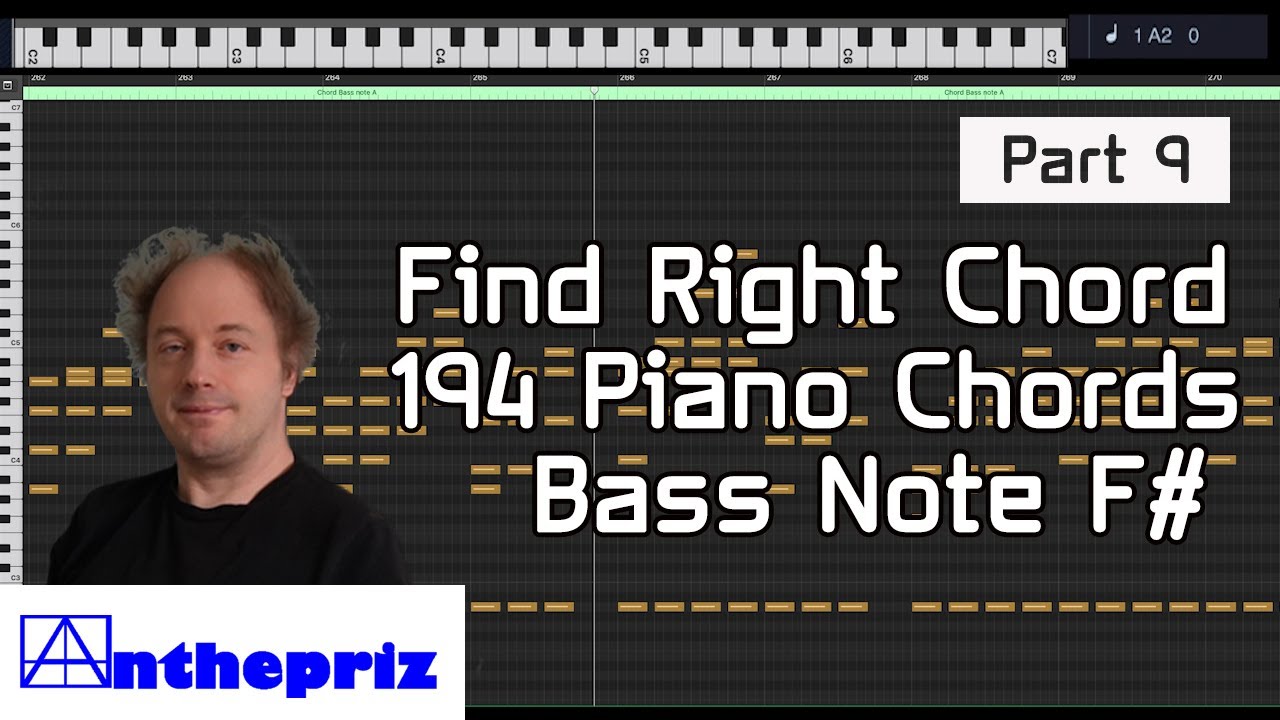 194 Piano Chords - Bass Note F# (Part 9) - YouTube