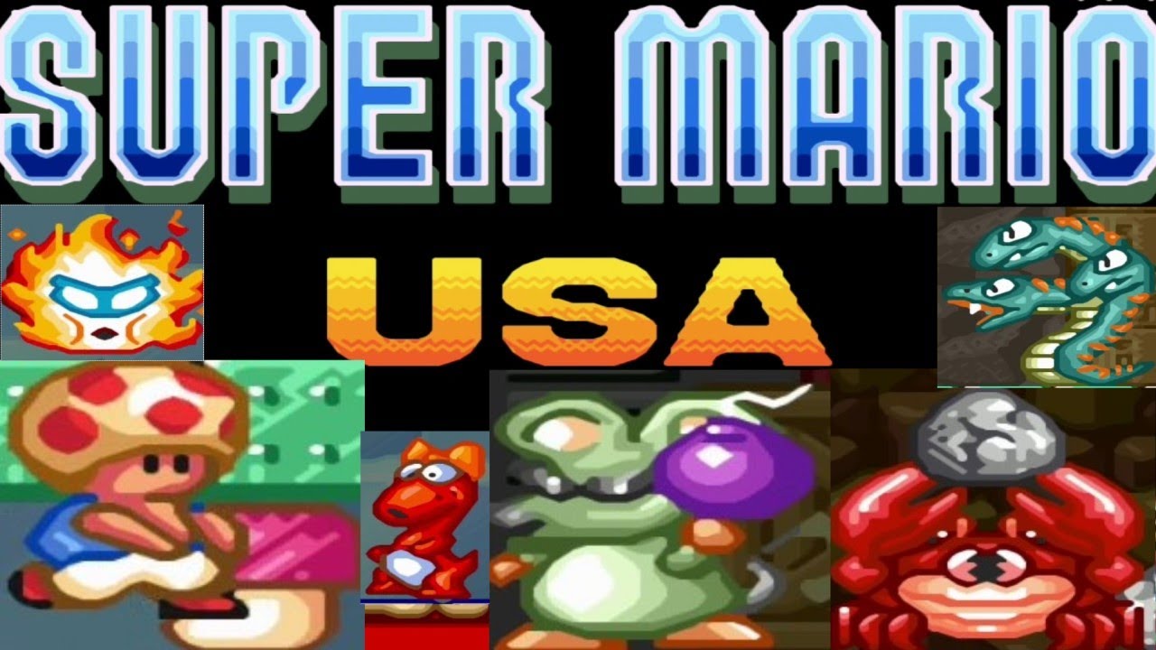 [SFC] スーパーマリオUSA (SUPER MARIO USA)(SUPER MARIO BROS. 2) (1080p60 ...