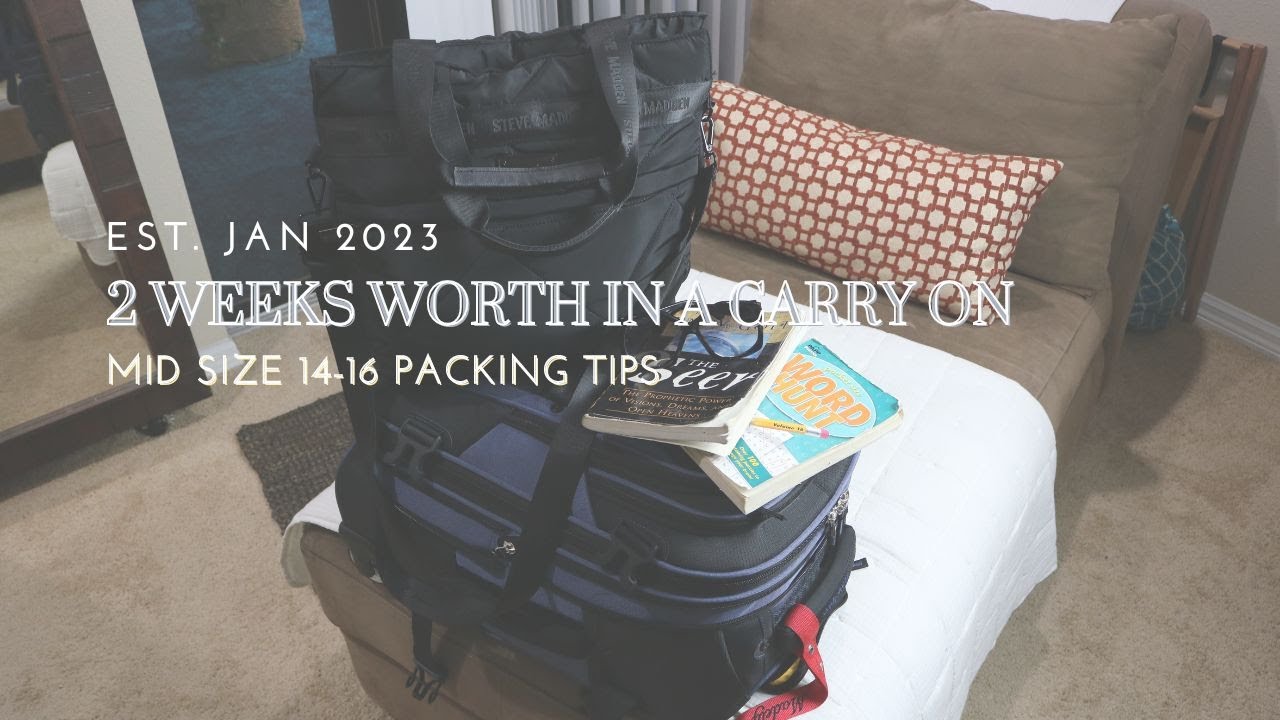 PACKING 2 WEEKS MID SIZE 14/ 16 WARDROBE FOR NYC | WITH ONLY A CARRY ON ...