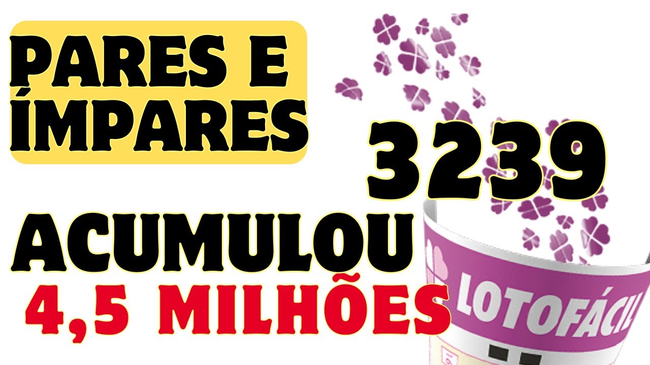 LOTOFÁCIL 3239 | ANÁLISE DE PARES E ÍMPARES MOLDURA E MIOLO - YouTube