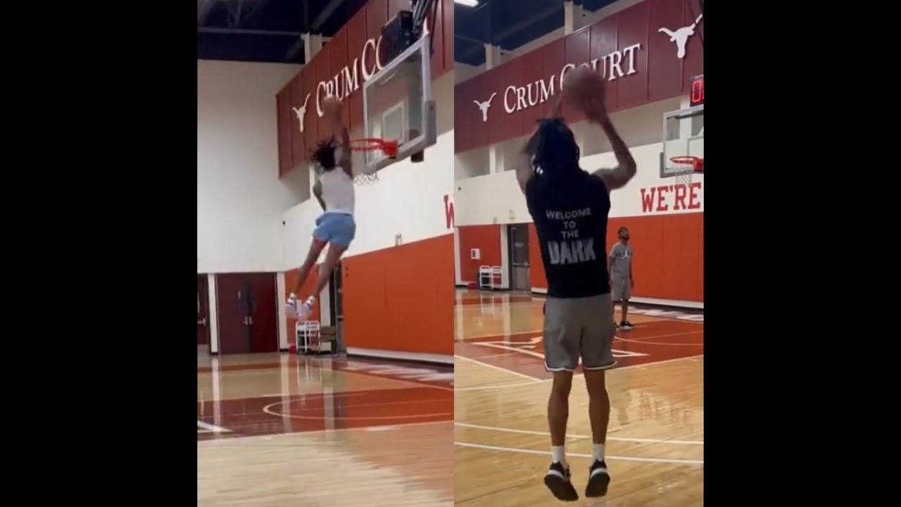 Ja Morant shows off bounce and 3 point shot during workout at Texas gym ...