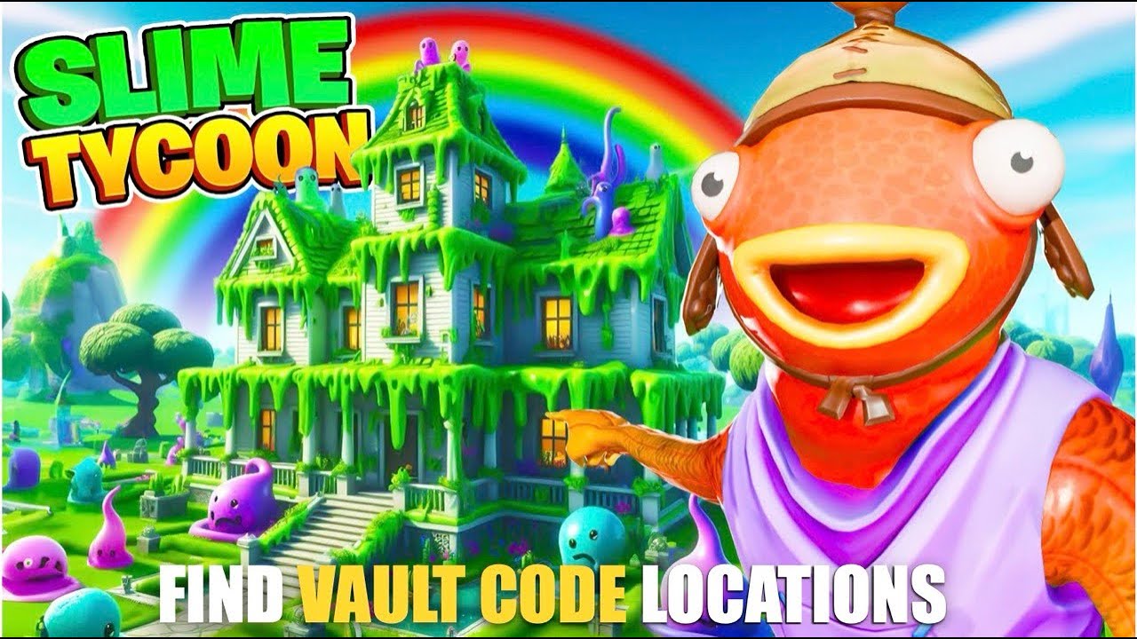 SLIME TYCOON MAP FORTNITE CREATIVE - FIND VAULT CODE LOCATIONS - YouTube