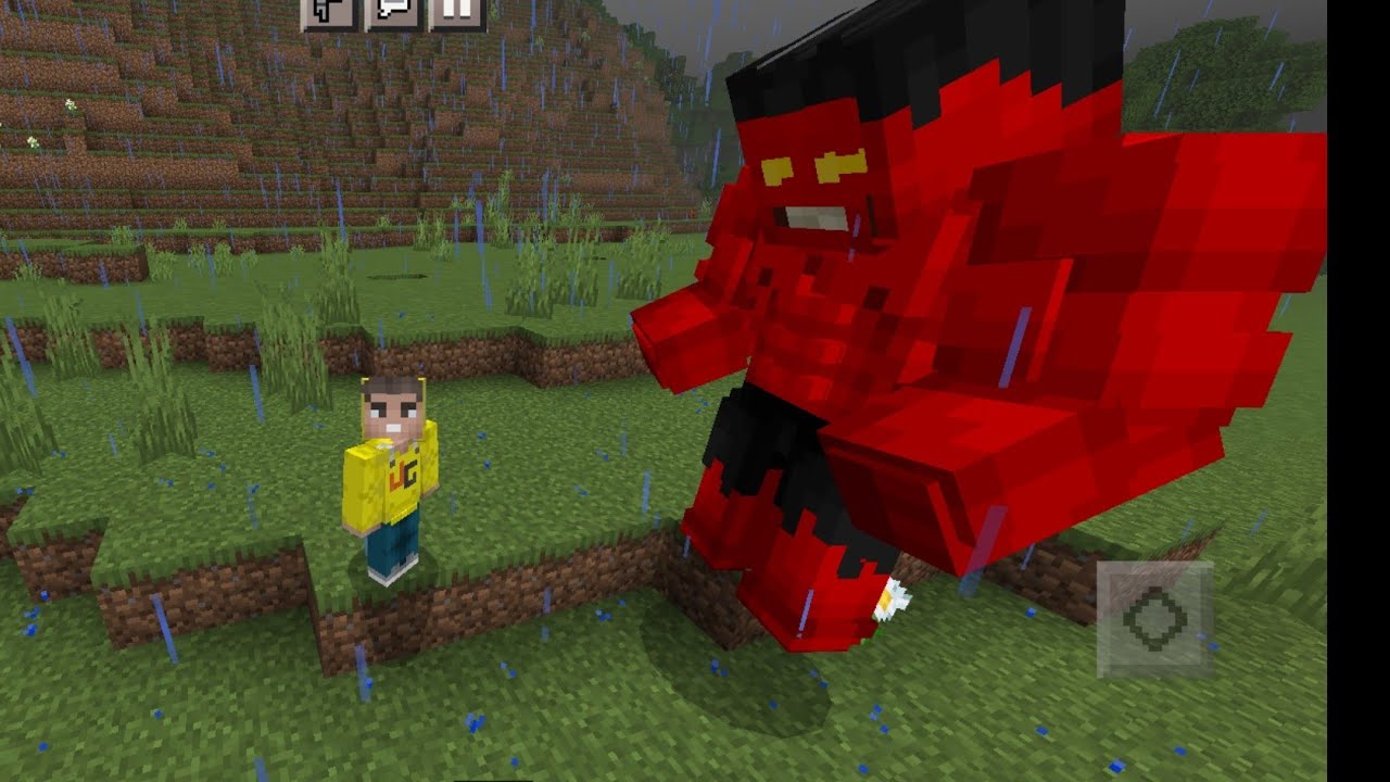 Red hulk vs me in minecraft #1v1 - YouTube
