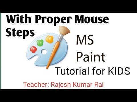 With Proper Mouse Steps, MS Paint Tutorial for kids. - YouTube