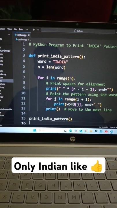 Code print India name||Print India name#coding#codefusion#ytshorts#sorts#viralvideo#video# ...