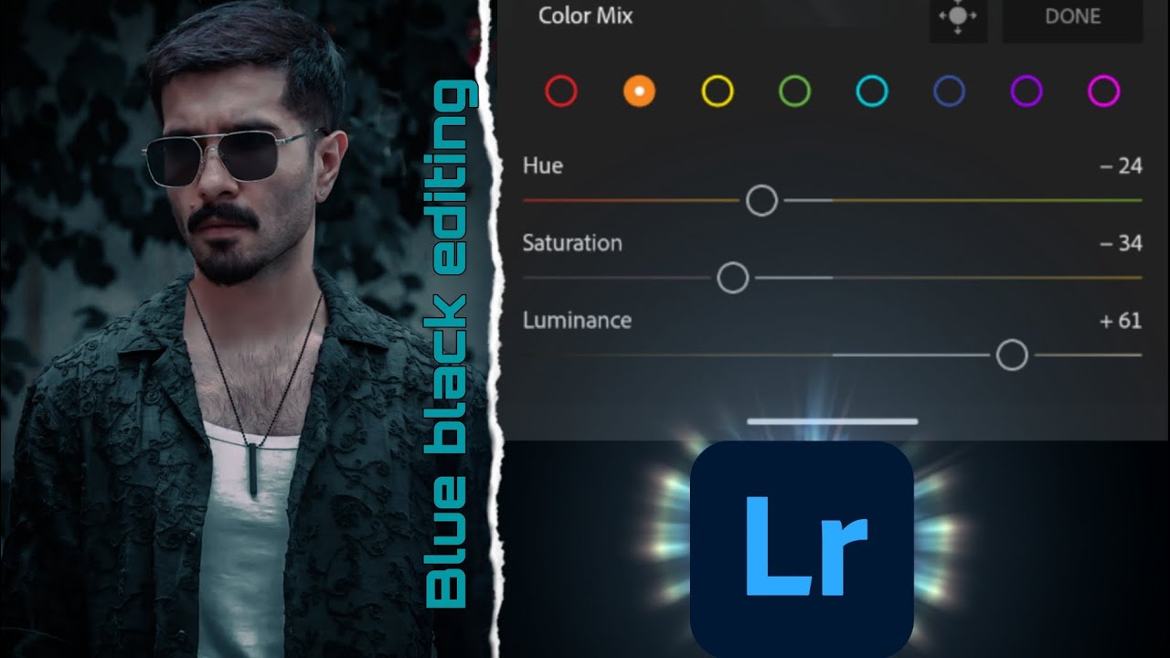 blue photo edit karin lightroom se|| vip photo editing tutorial ||full vedio editing lightroom ...