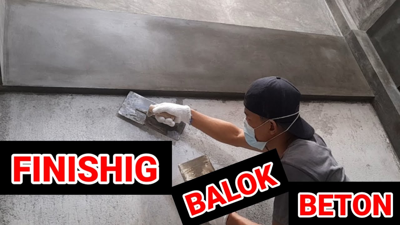 cara plester aci balok beton #video #finishing - YouTube