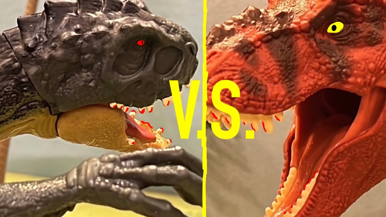 Scorpios VS Red Rex Short Stop Motion!! #jurassic #jurassicworld # ...