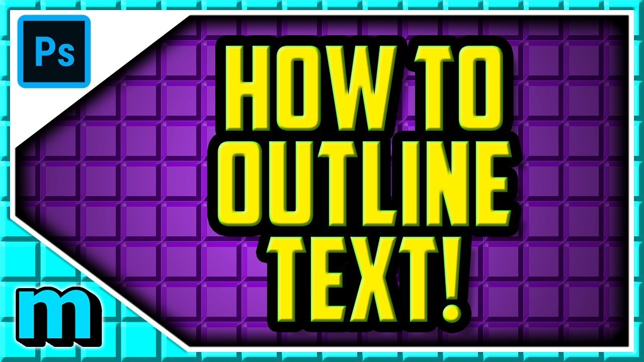 HOW TO OUTLINE TEXT IN ADOBE PHOTOSHOP CC 2019 EASY Photoshop Outline Text Stroke YouTube how-to-outline-text-in-adobe-photoshop-cc-2019-easy-photoshop-outline-text-stroke-youtube