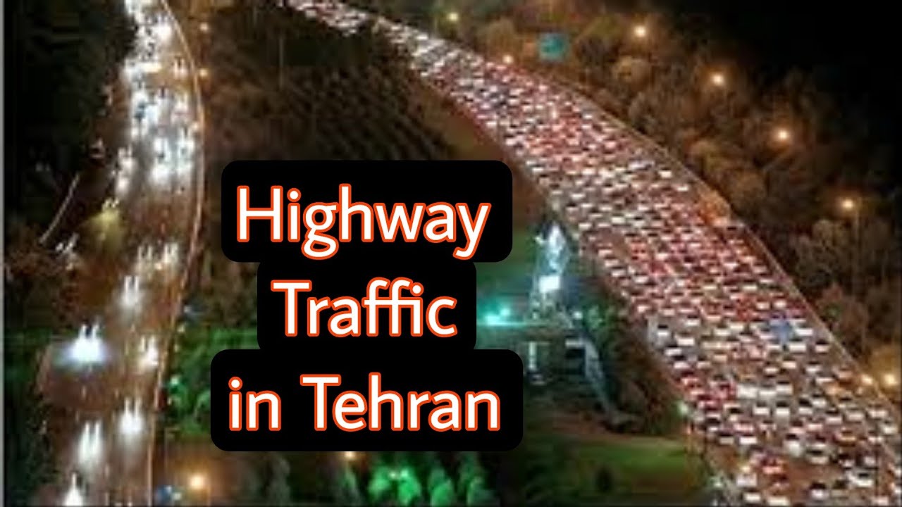 Iran | Tehran at night | Modares highway traffic - YouTube