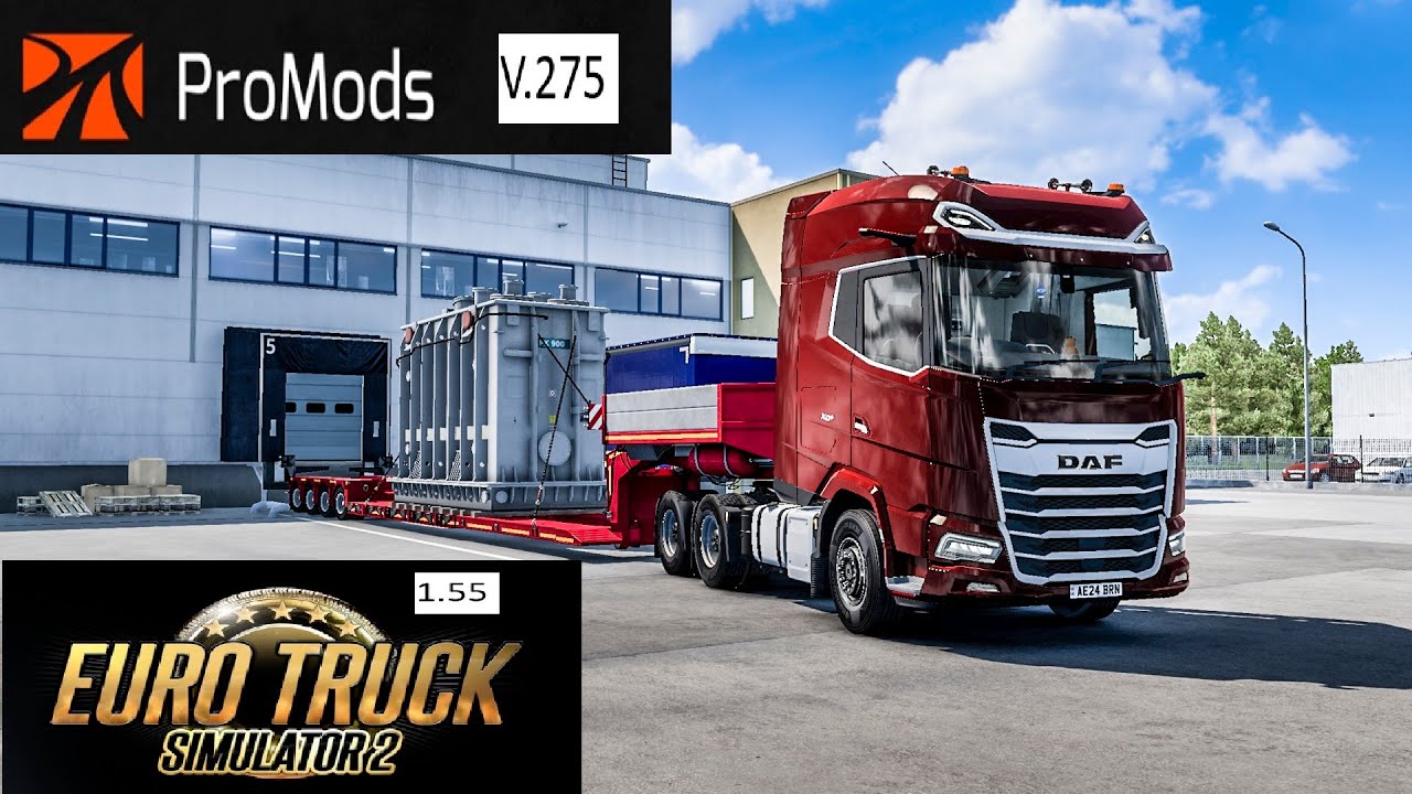 ETS2 1 55 with Promods V275 inc new Greece and Balkans Dlc P48 Daf XG+ ...