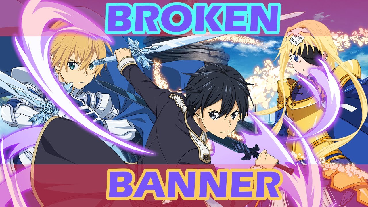 BROKEN BANNER... WHY YOU NO GIB KIRITO!!! | SAO Memory Defrag Banner ...