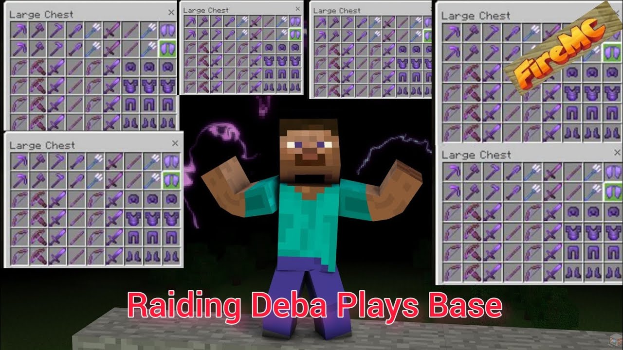 Raiding @Deba Playz Base In Minecraft - YouTube